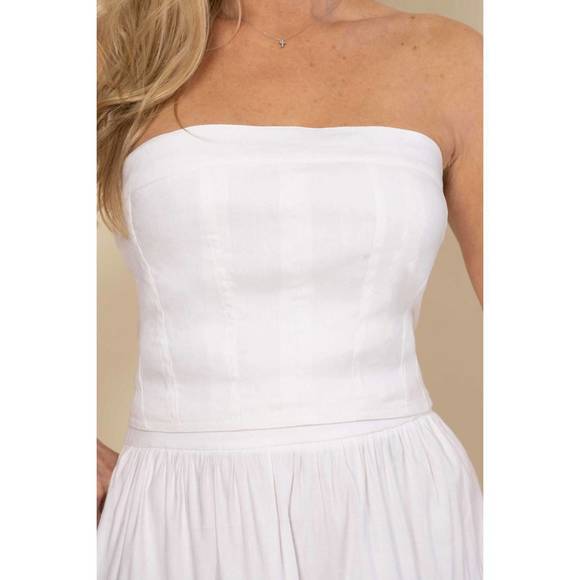 ANGELA HORTON | Tops | New Angela Horton Los Angeles Bandeau In White ...